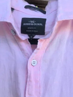 Rodd & Gunn | Shirts | Linen Rodd Gunn In Pink Sz S | Poshmark